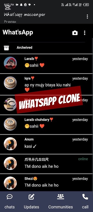 WhatsApp Web Clone in HTML & CSS | Responsive Design Project | learn coding #shorts#html #css ...