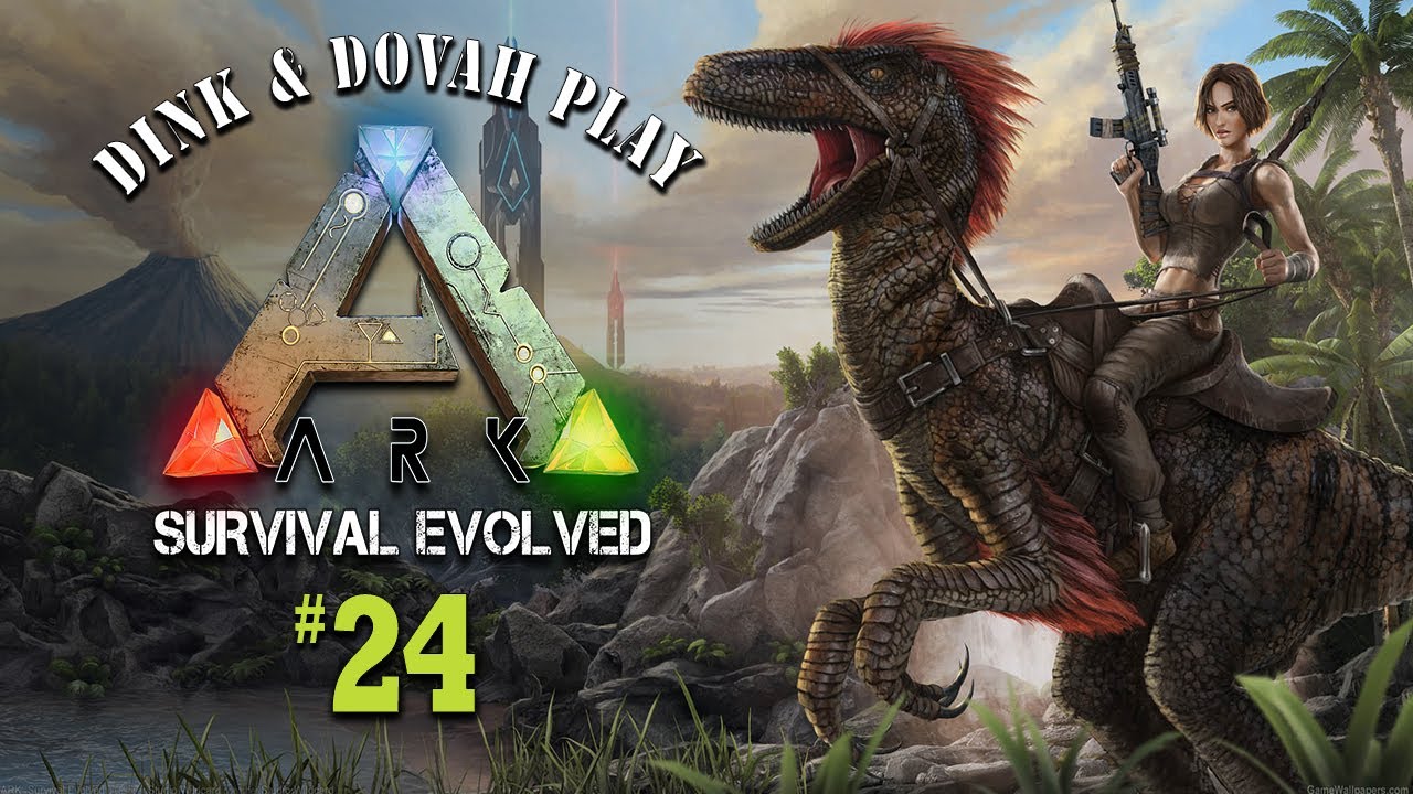 Dink & Dovah Play Ark: Survival Evolved - Ep. 24: Sir Falls-A-Lot - YouTube