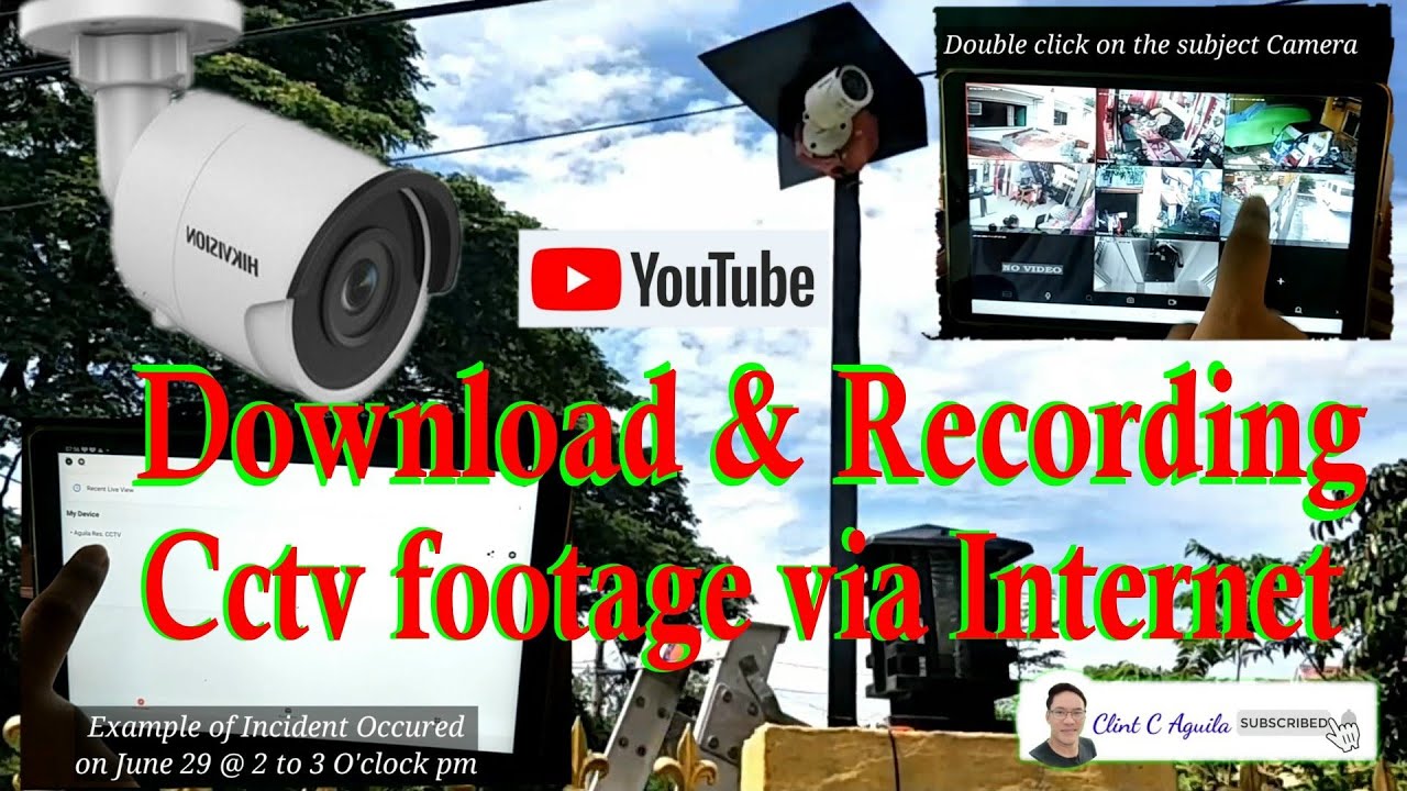 Hikvision Cctv Camera how to Download selected video footage - YouTube