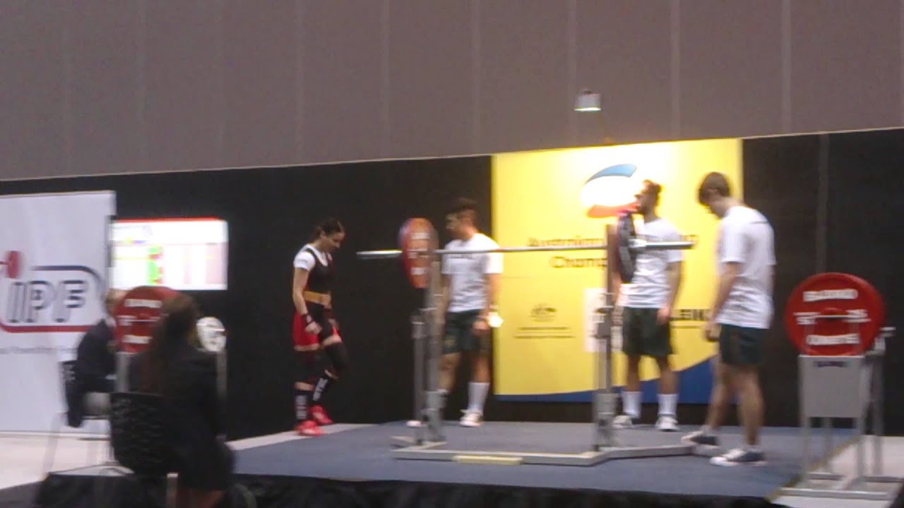 Alix Newton 120.5kg National Record Squat - IPF/PA Nationals Melbourne ...