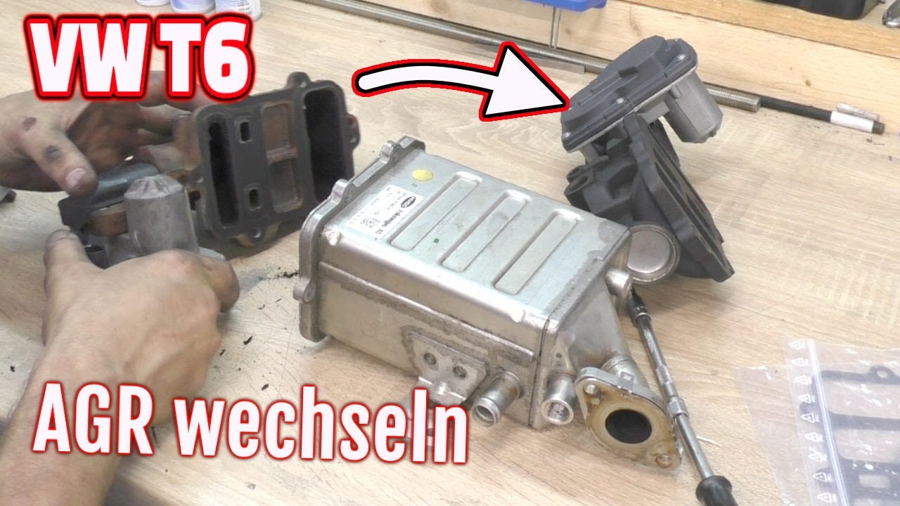 VW T6 Multivan AGR wechseln - YouTube