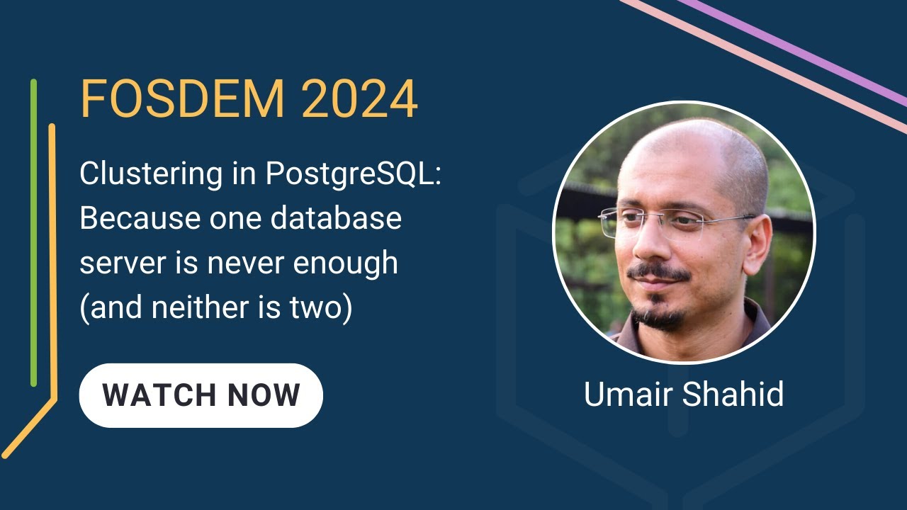 Clustering In Postgresql Because One Database Server Is Never Enough 8455