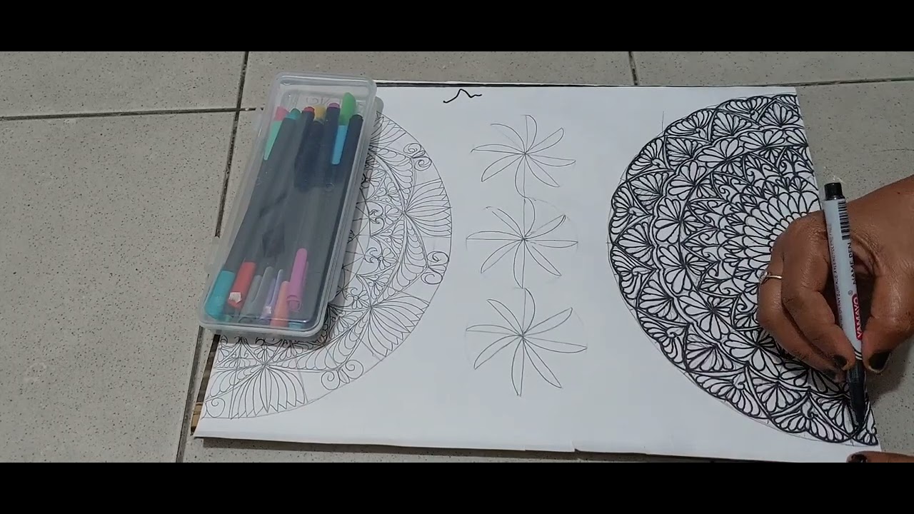 simple mandal drawing. - YouTube