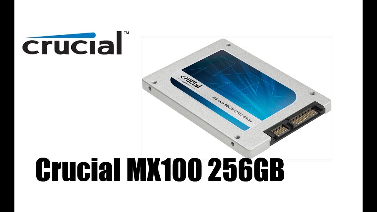 Crucial MX100 SSD 256 GB Unboxing German - YouTube
