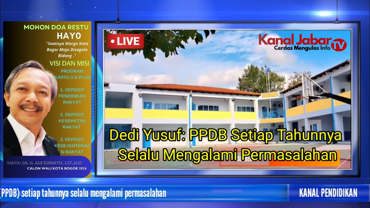 Dedi Yusuf: PPDB Setiap Tahun Selalu Mengalami Permasalahan - YouTube