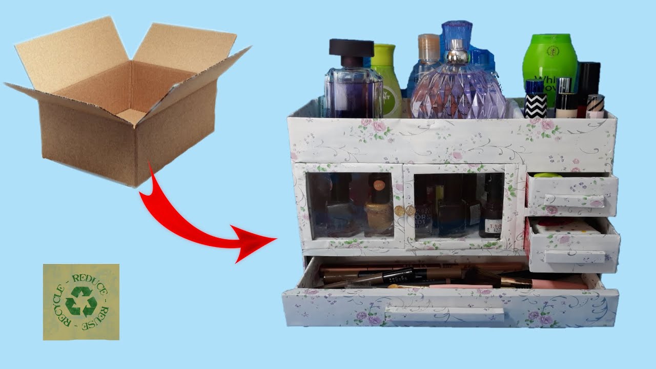 EASY RECYCLING IDEA FOR EMPTY BOXES AT HOME / khim diy - YouTube