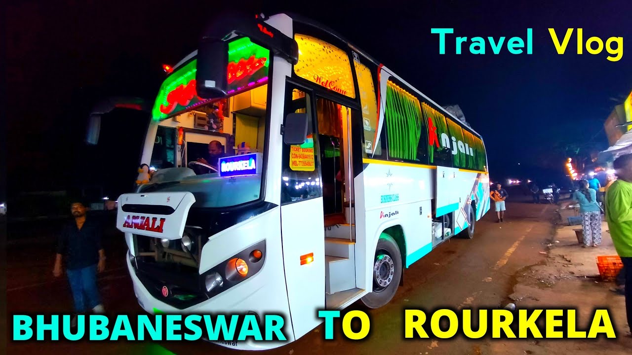 Bhubaneswar to Rourkela Bus Travel vlog | Anjali bus travel video ...