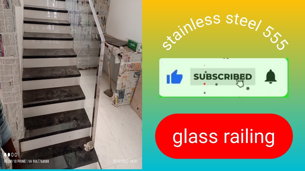 Jina gilas railing fitting kaise karen #railing #Stainlessteel555#steel ...
