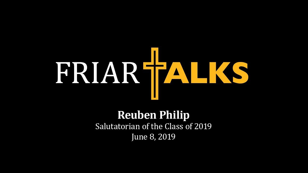 Salutatorian Reuben Philip - 2019 Commencement Speech - YouTube