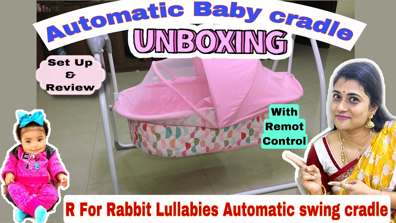 R for Rabbit lullabies | automatic swing Cradle review and demo in ...