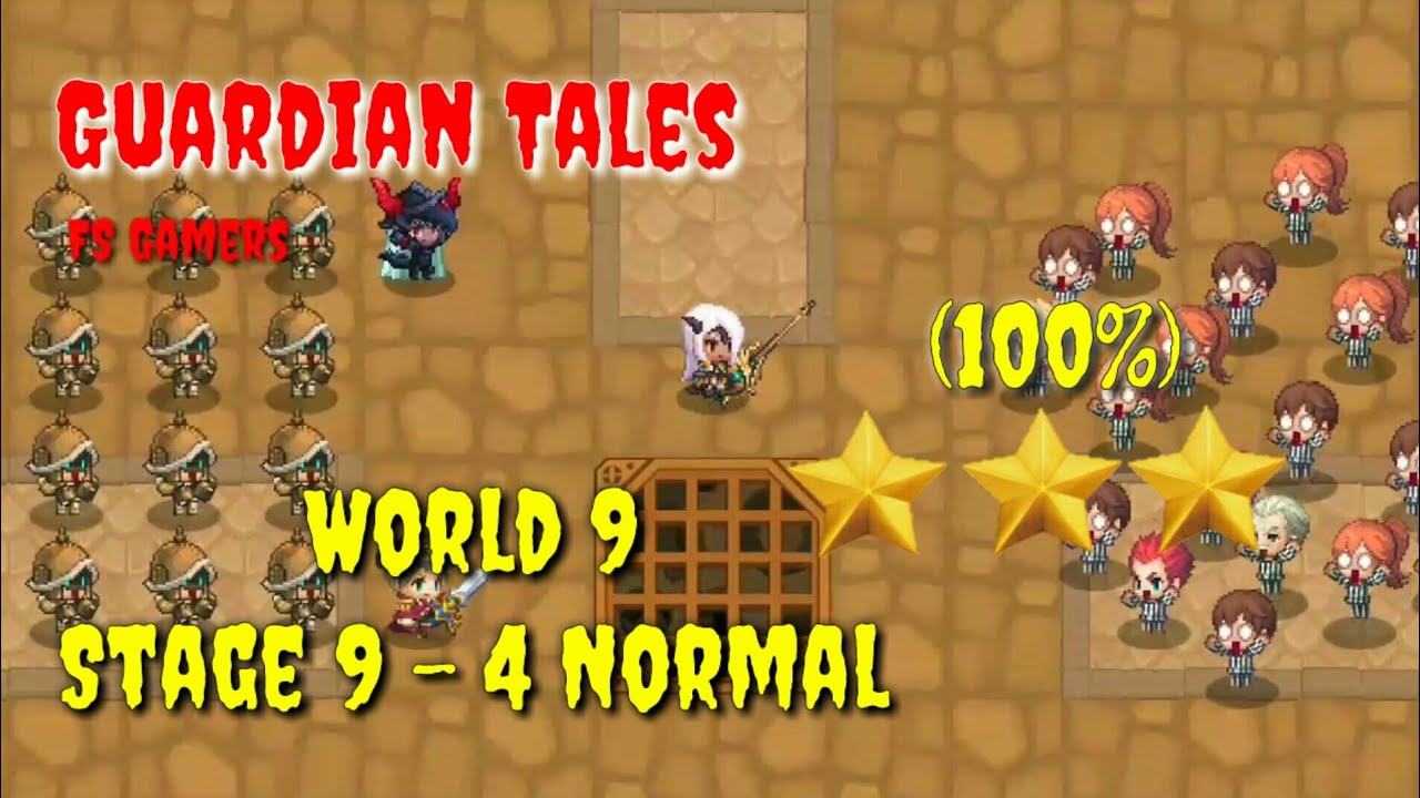 Guardian Tales 9-4 Rah Empire 3 Stars | 100% Complete - YouTube