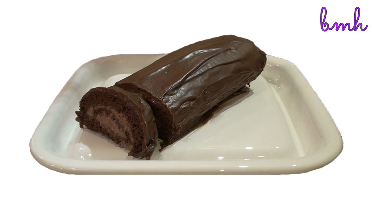 Chocolate Arctic Roll Cake | Bake Me Happy - YouTube