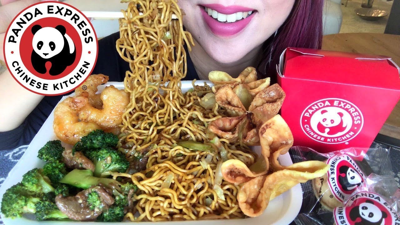 ASMR PANDA EXPRESS | CHOWMEIN, HONEY WALNUT SHRIMP, CHEESE RANGOON ...