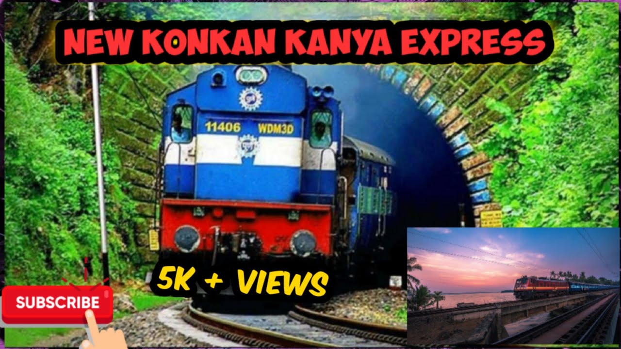 #Konkan_Kanya_Expr Top Speed #youtube #120km/h Crossing Karli Bridge ...