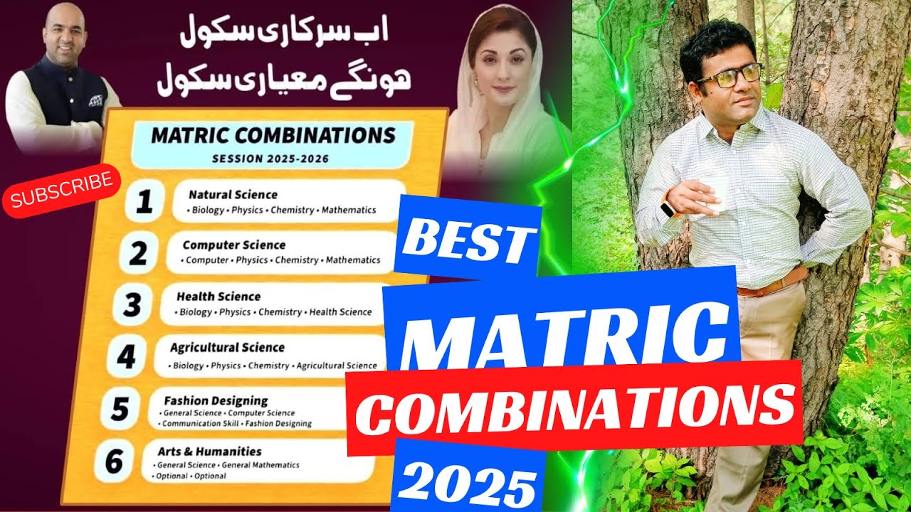 BEST MATRIC COMBINATIONS? | PUNJAB SCHOOLS | 2025 | CAREER PATHS ...