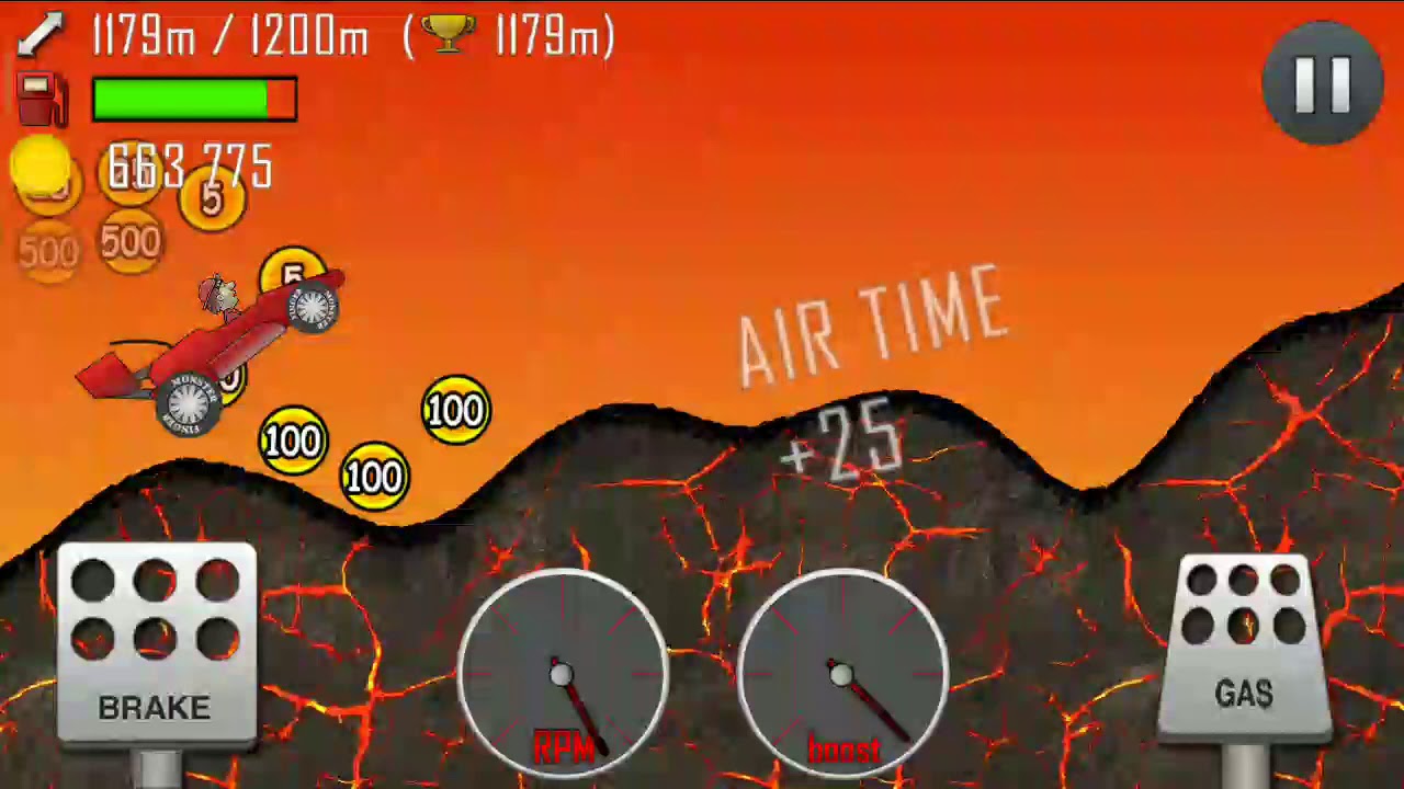 Racing Car Vs Valcano Track..Hill Climb - YouTube