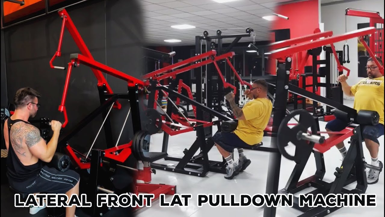 GYMEQUIP.EU / Lateral Front Lat Pulldown Machine L8XX - YouTube