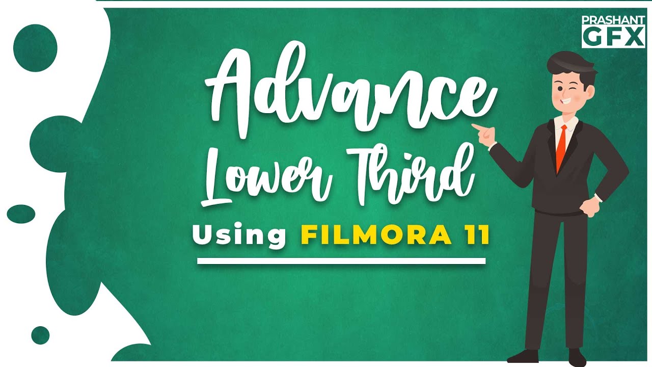 How to make Advance lower third Using Filmora 11 - YouTube
