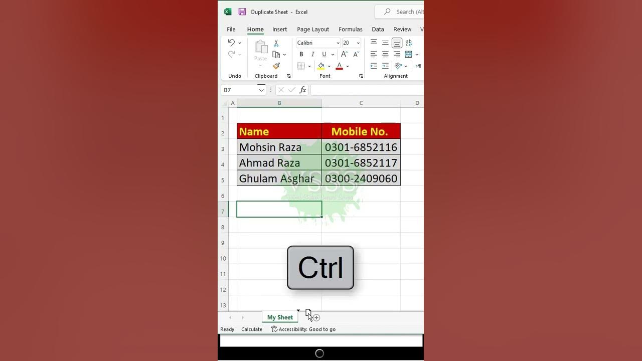 Duplicate Work Sheet In Ms Excel Excel Shorts Excelshorts Exceltricks