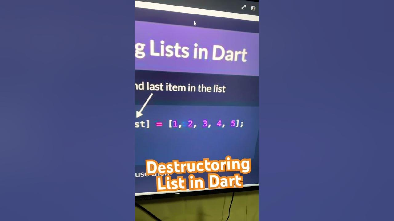 Destructuring List In Dart Android Flutter Fluttercoding Flutterdev Coding Youtube