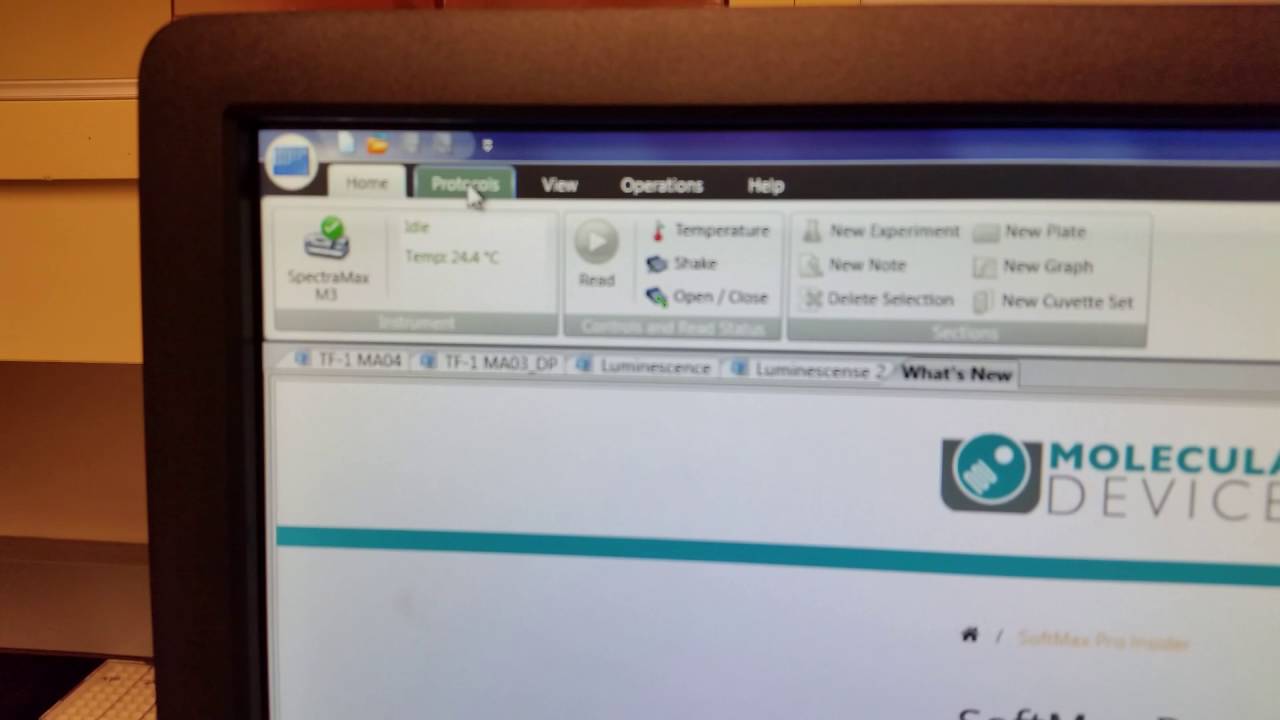 Molecular Devices plate reader software steps - YouTube