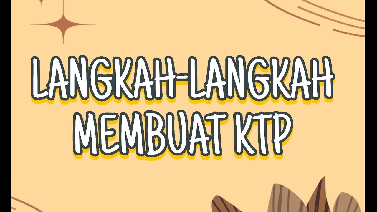 langkah langkah membuat KTP - YouTube