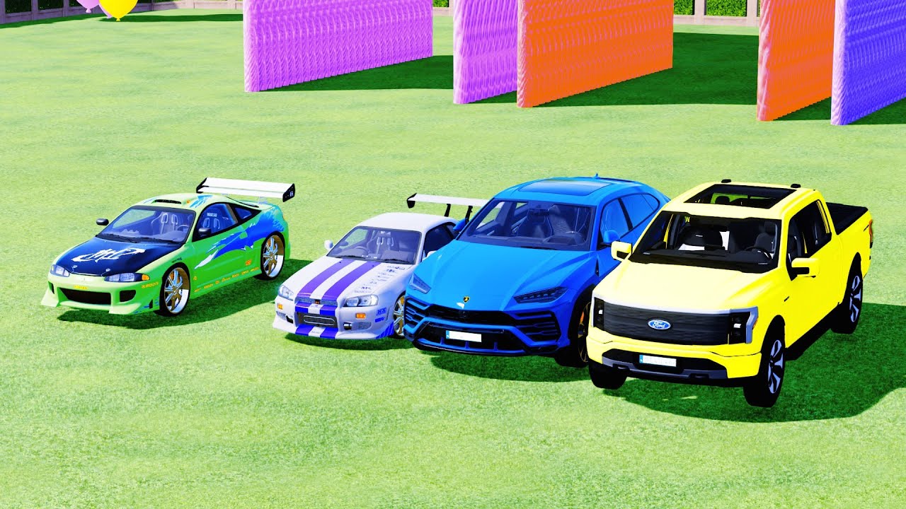 TRANSPORTING ALL VEHICLE SPORTS CAR FULL COLOURS ! Farming Simulator 22 ...