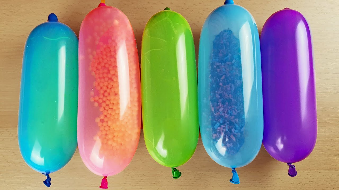Making Slime With Funny Balloons & Beads - Satisfying Slime Video #22 ...