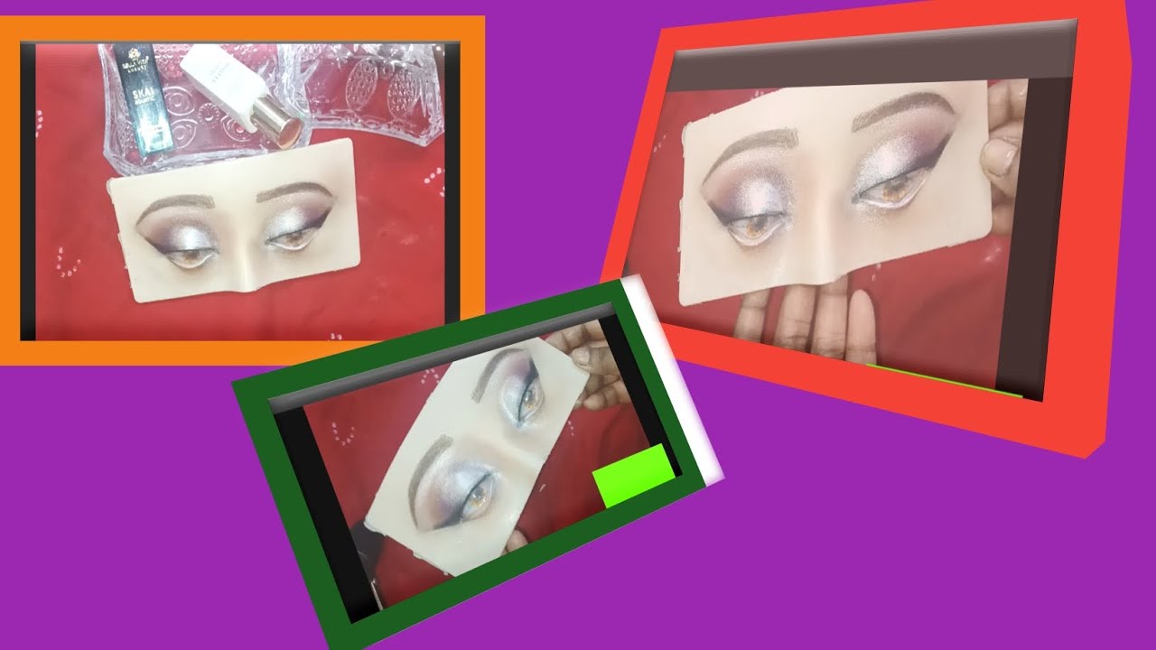 Easy Part Eye Makeup Tutorial Technique Purple Eye Makeup Tutorial 💯
