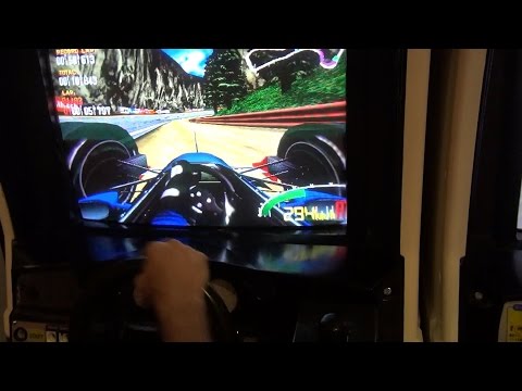Indy 500 for Arcade Sega Model 2 gameplay on Highland Raceway track in 3D 4K UHD