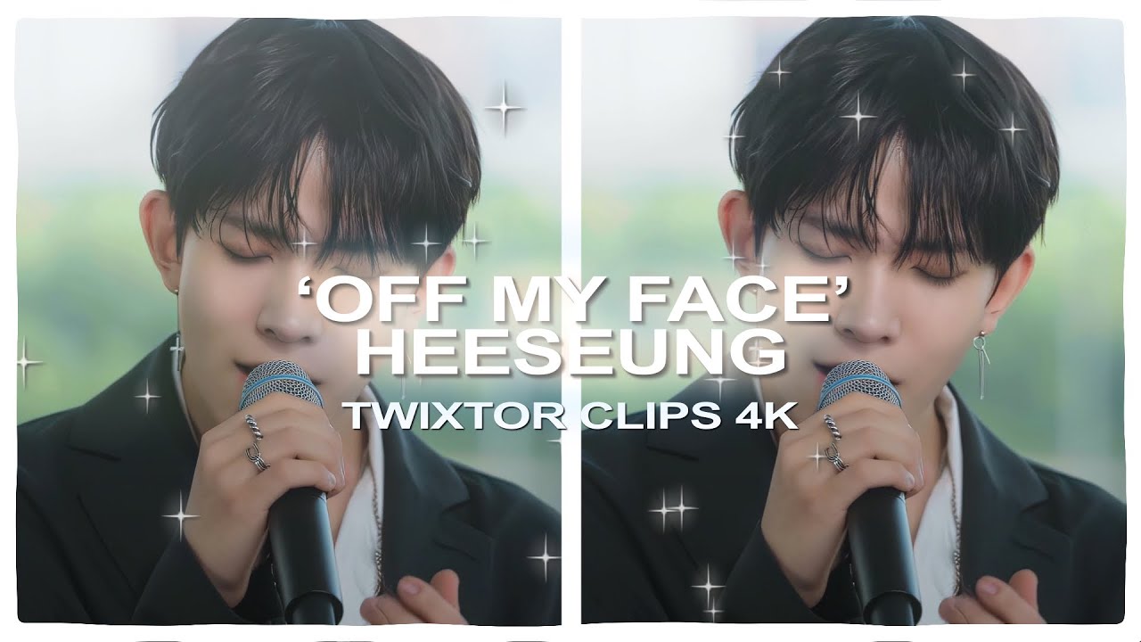 OFF MY FACE HEESEUNG TWIXTOR CLIPS 4K - YouTube
