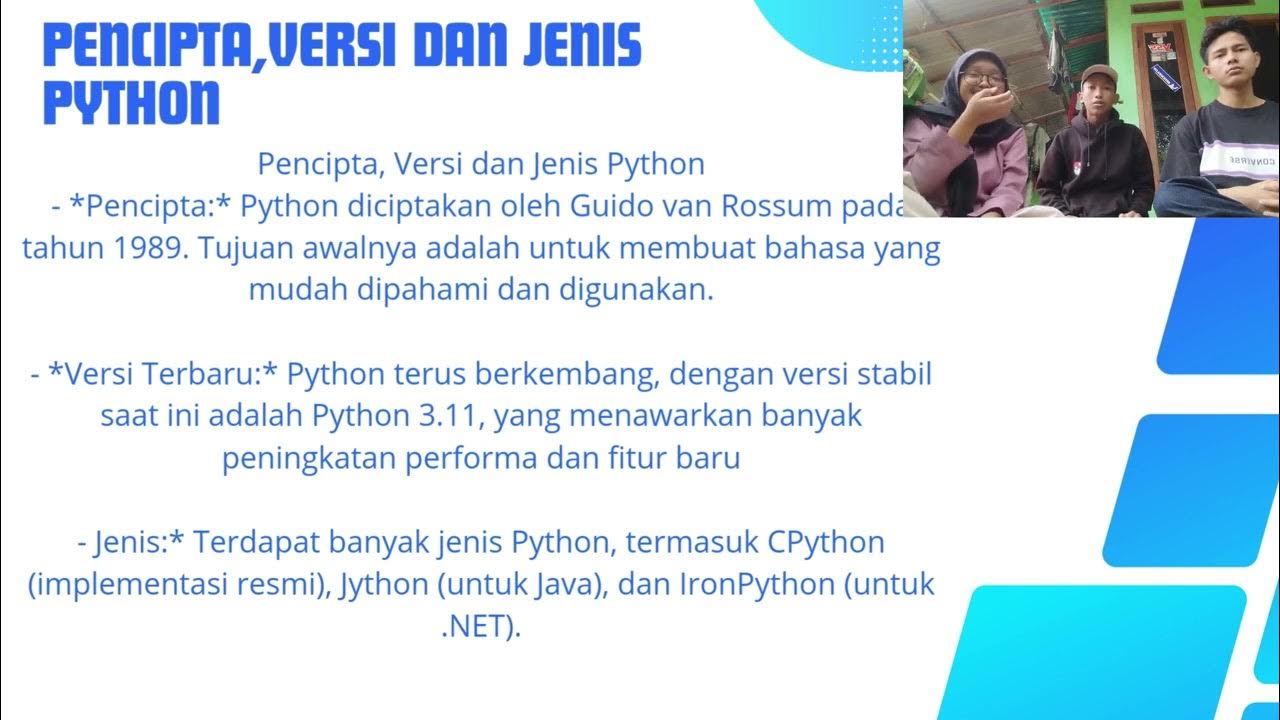 penjelasan bahasa pemrograman python - YouTube