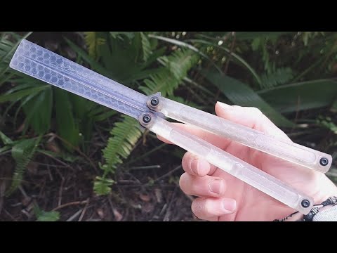 Flips With Plastic Balisong - YouTube