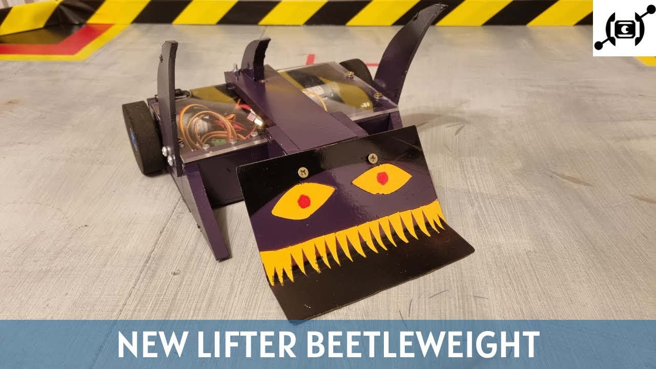 New lifter beetleweight combat robot - YouTube