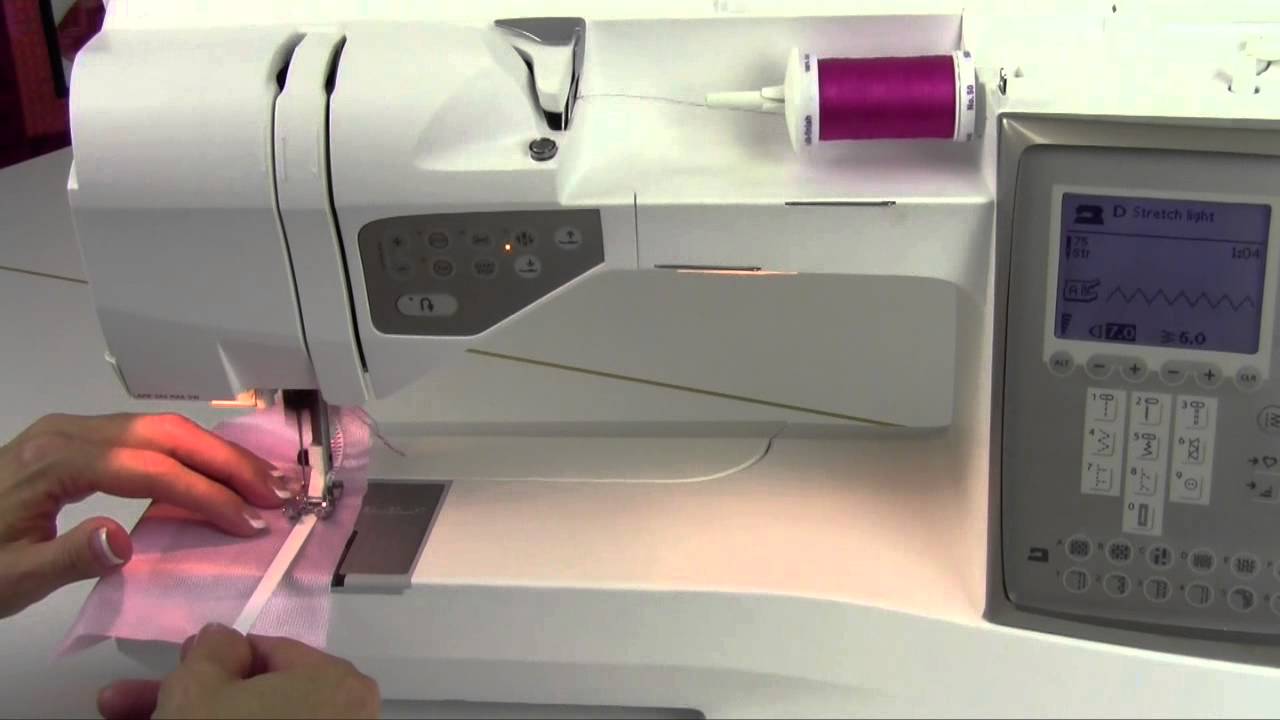 Husqvarna Viking Topaz 30 34 Sewing Elastic - YouTube