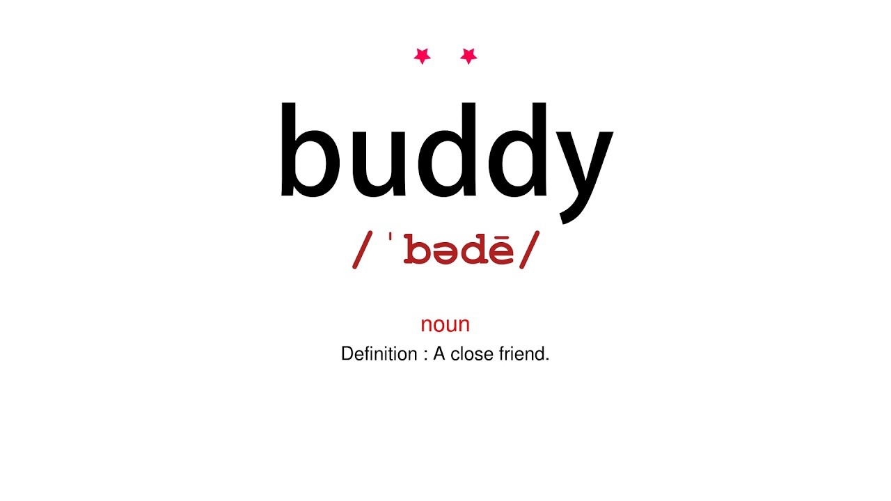 How to pronounce buddy - Vocab Today - YouTube