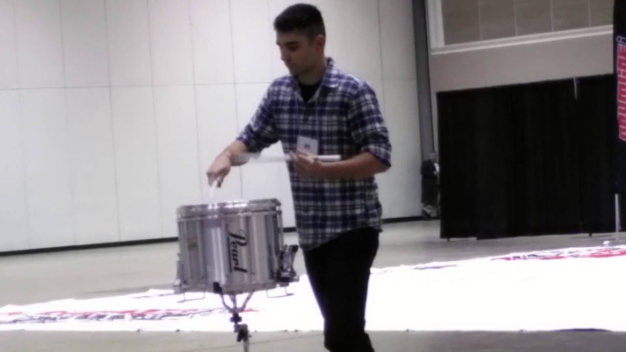College Snare First Place Devin Garza - YouTube