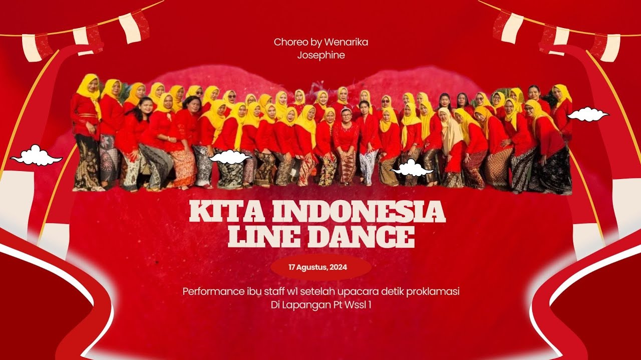 Kita Indonesia Line Dance // Live Performance - YouTube