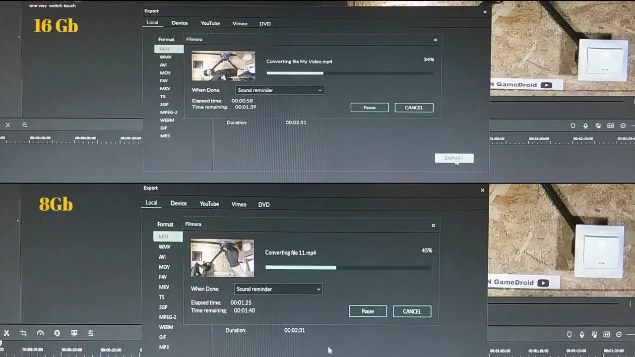 💻🎞️ Rendering Speed Test Comparison 8 GB RAM vs 16 GB RAM - YouTube