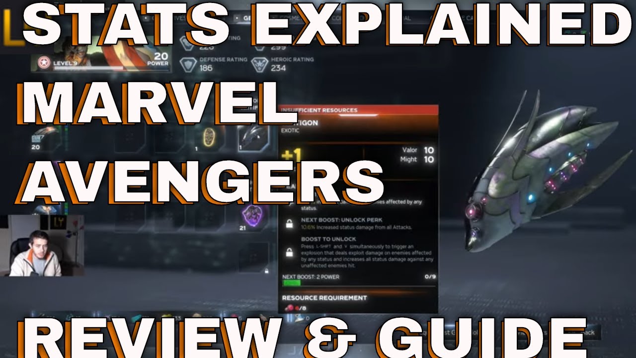 Marvel Avengers - STATS Explained - Review & Guide - What to stack for ...