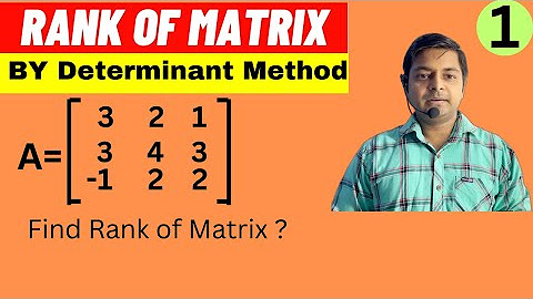 Rank of matrix - YouTube