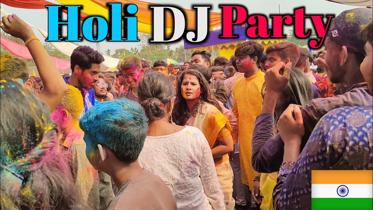 Holi Celebration DJ Party in MJN Stadium l Cooch Behar - YouTube