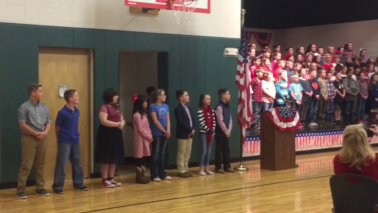 Alyssa Allen My Country tis of Thee. CES Veterans Day program - YouTube