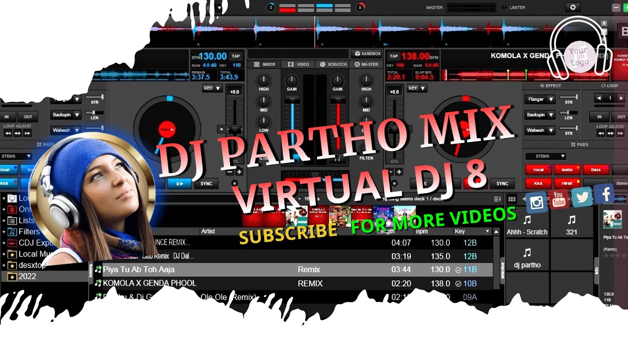Bollywood mix ||#5 || by | DJ PARTHO || PARTY MIX | VIRTUAL DJ 8 || 10 ...