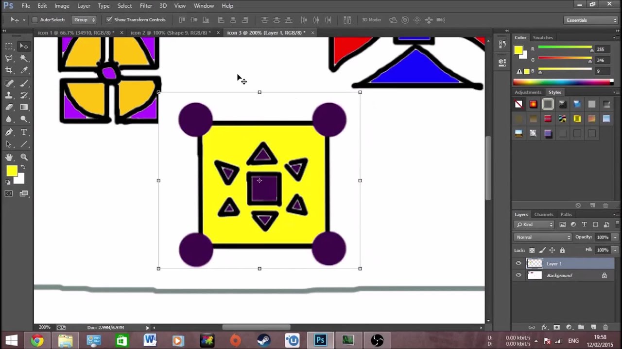 Some ideas for new icons for geometry dash - YouTube