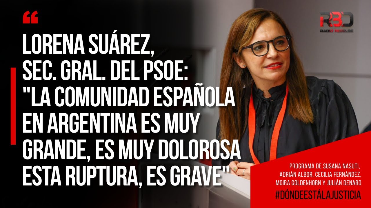 Lorena Suárez: "La comunidad española en argentina es muy grande, es ...