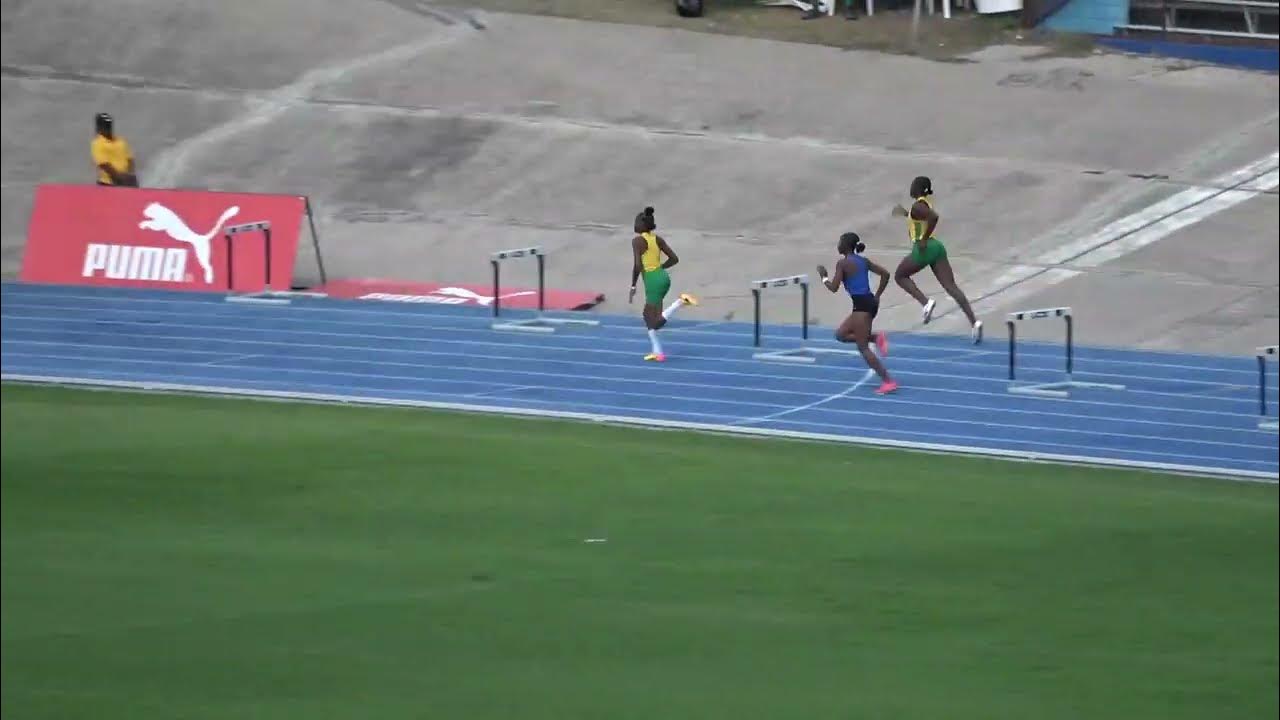 Jamaica Carifta Trials 2024 Girls 400m Hurdles Under 17 Final - YouTube