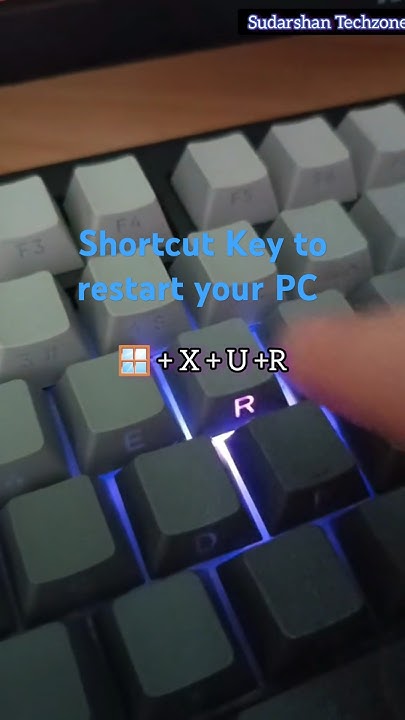 Shortcut Key to restart your windows PC | how to restart pc by pressing ...