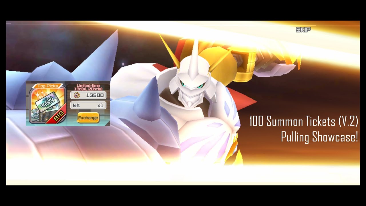 [Digimon ReArise Global] 100 Summon Tickets (V.2) Pulling Showcase! (TH ...