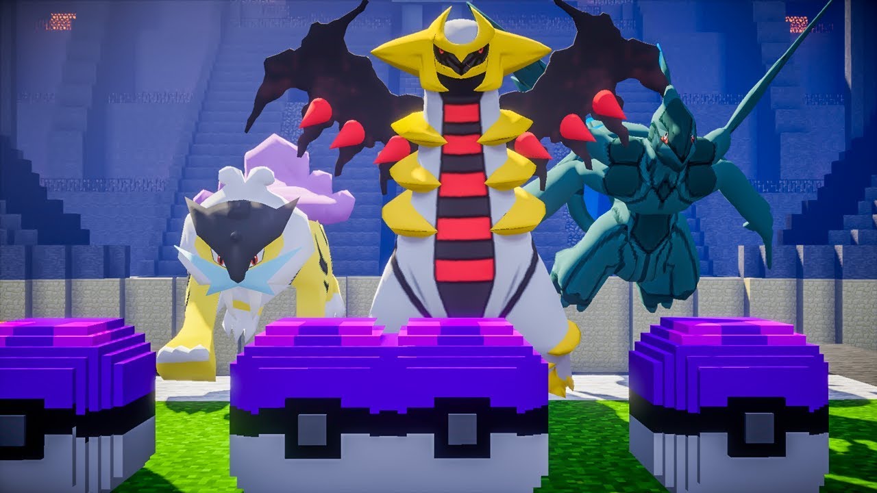 BATALLA LEGENDARIOS MASTERBALL LUCKY BLOCK POKEMON 😱- PIXELMON MOD ...